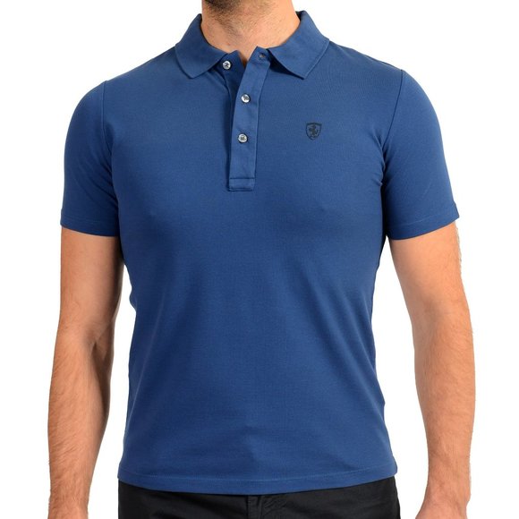 Scuderia Ferrari | Shirts | Scuderia Ferrari Mens Piquet Detail Blue ...